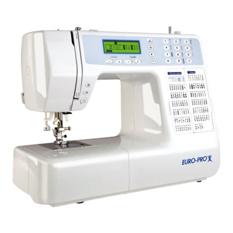 Euro Pro Intelli Sew 9136c Instruction Manual Pdf Download Manualslib