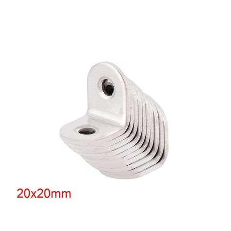 10 Pcs 20mm X 20mm Stainless Steel Corner Code L T Grandado