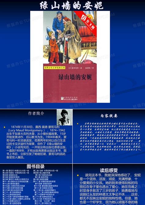 绿山墙的安妮PPT模板下载 编号qwkexdjw 熊猫办公