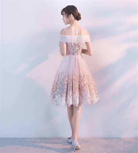 Beautiful Homecoming Dress Knee Length Tulle Short Prom Dress Party Dr