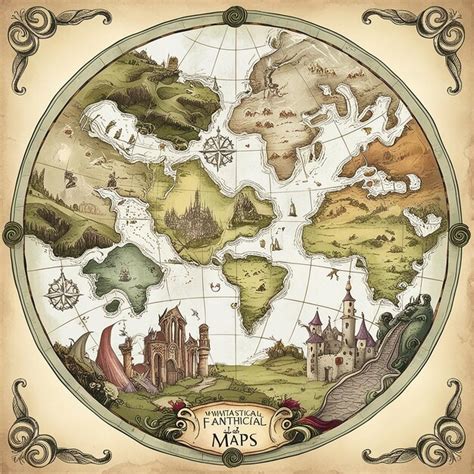 Map Illustrations A Visual Guide To Geography Premium Ai Generated Image