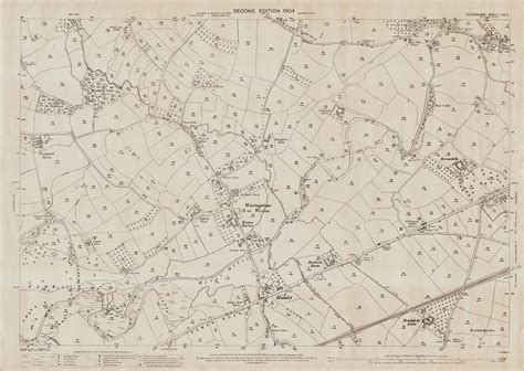 Old Ordnance Survey Map Of Weston Honiton Devon In 1904