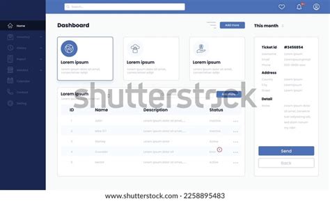 Dashboard Ui Kit Vector Illustration Stock Vector Royalty Free Shutterstock