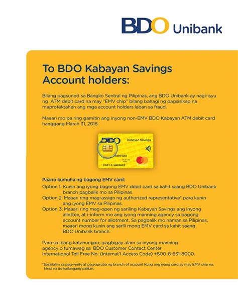 Bdo Bangko Kabayan Savings Account Odfjell Seafarers