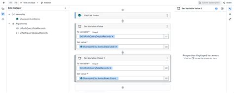 can uipath apps display data from data sources like sharepoint list