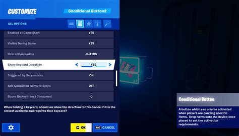 Conditional Button Show Keycard Direction Setting Not Working R