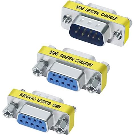 DB Connector Male To Female Gender Changer Serial Adapter FeMale To Female Male To Male RS
