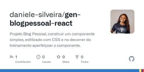 Github Daniele Silveiragen Blogpessoal React Projeto Blog Pessoal Construir Um Componente