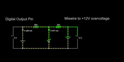 Microcontroller Can A Zener Diode Protect An Input Pin That Is Driving Low Electrical