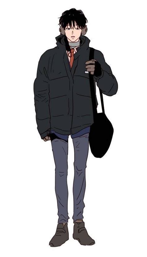 ㄱ 남의bl만화 겨울 옷 모음 인스티즈instiz 익명잡담 캐릭터 일러스트 귀여운 애니메이션 소년 남성 캐릭터 디자인
