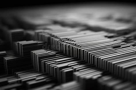 Distorted Scan Lines In Motion Blur Effect Style Black And White Background Generative Ai Stock