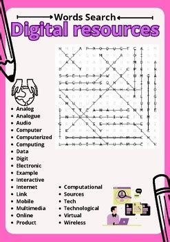 Digital Resources Word Search Puzzle Worksheet Activities For Morning Work