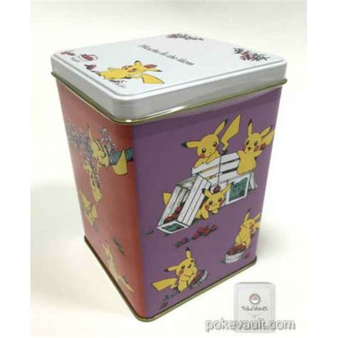 Pokemon Center 2015 Pikachu In The Farm Campaign Cream Roll Cookie Collector Tin