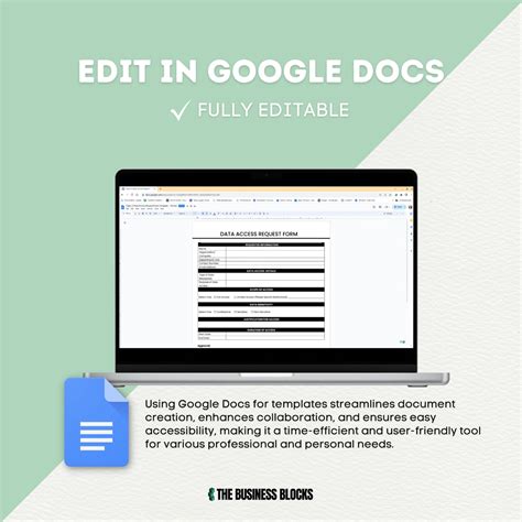 Data Access Request Form Template Data Request Form Template Data Management Business Data