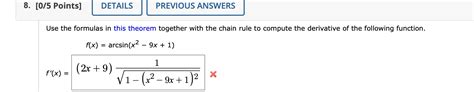 Solved Use the formulas in this theorem together with the | Chegg.com