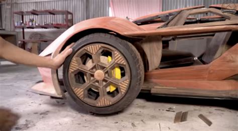 Dad Builds Insanely Cool Lamborghini Vision Gtout Of Wood