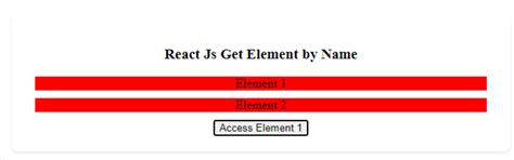 React Js Get Element By Name Documentgetelementsbyname