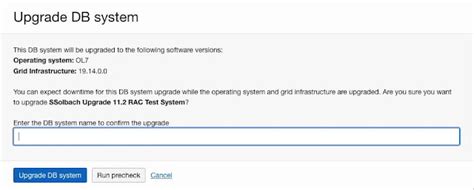 In Place Upgrade For Database Cloud Service Dbcs Vm Db Systems Artofit