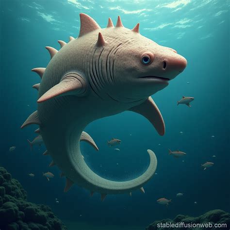 Large Amoeba Running Away From Sharks Stable Diffusion Online