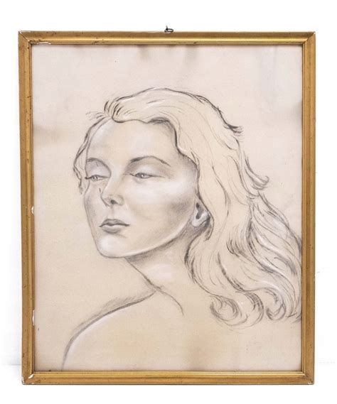 Stary Obraz Rysunek Portret Kobiety 14986744862 Oficjalne