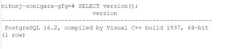 How To Check Your Postgresql Version Geeksforgeeks