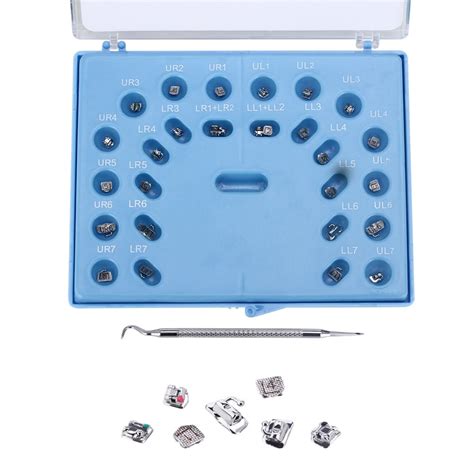 Orthodontic Metal Self Ligating Brackets Rothmbt 0022 Hooks On 345 W