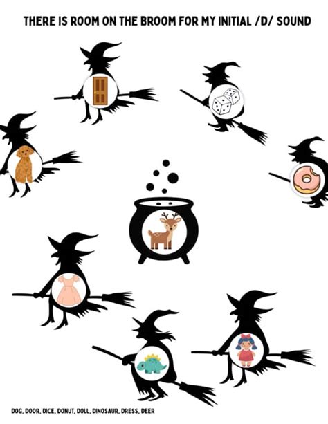 Room On The Broom Speech Sounds Articulation Dotter Sheets By Phoebeslp