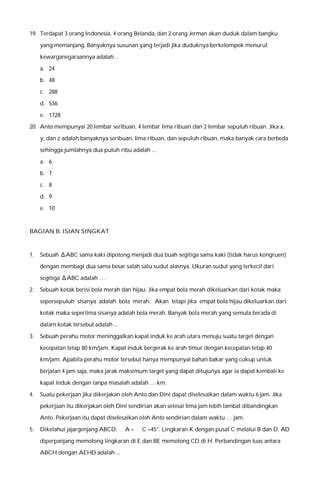 Soal Osk Matematika Smp 2010 PDF