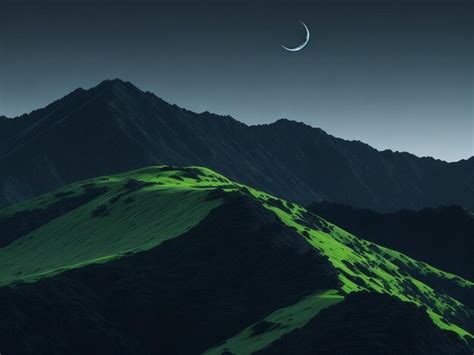 Premium Ai Image Hill Background