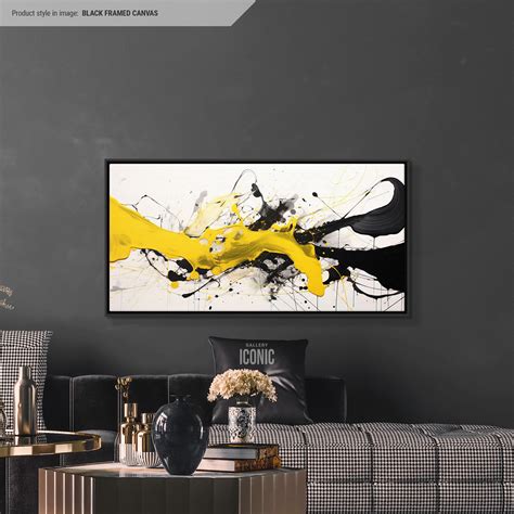Yellow Black And White Poster Designs Black White And Yellow Art