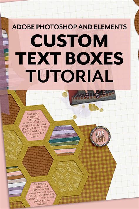 Create Custom Shape Text Boxes Tutorial From Scrapping With Liz J