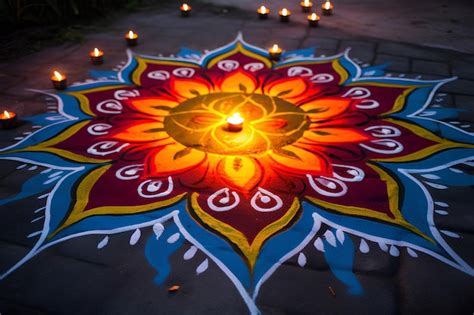 Premium Photo Rangoli For Diwali Celebration