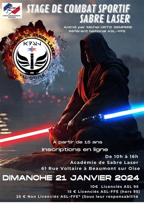 Stage Combat Sportif Sabre Laser Rue Voltaire 95260 Beaumont Sur Oise
