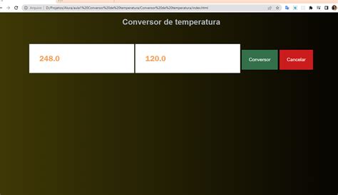 Github Rob364conversor De Temperatura Fahrenheit Celsius Esse é Um