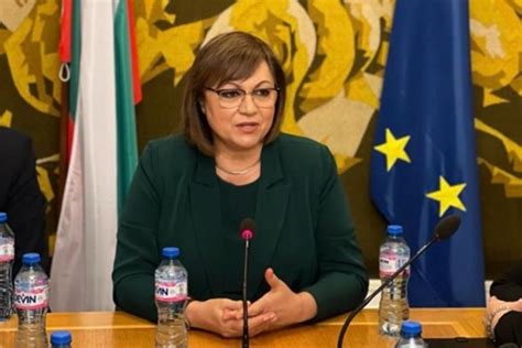 Корнелия Нинова пред европейските посланици България има нужда от редовно правителство