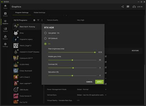 the best settings to play black myth wukong on oled monitor by rtx hdr