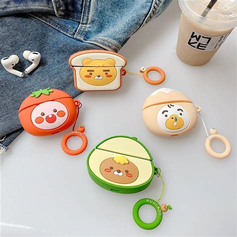 🔥🔥現貨🔥🔥airpods 12 Pro Kakao Friend食物系列 Ryan Tube 桃子 蝦皮購物