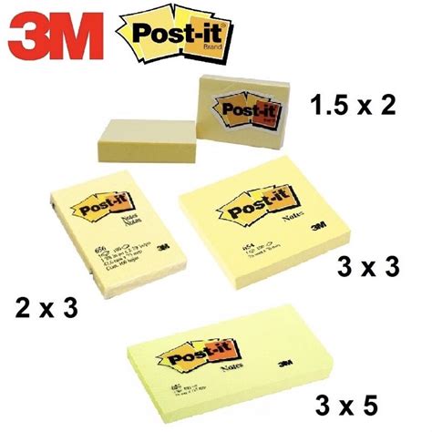 3m Post It Note 15x2 2x3 3x3 3x5 Lazada