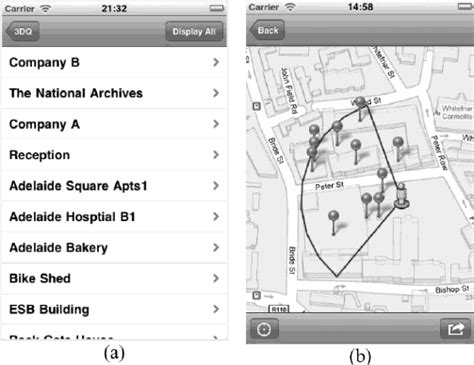 A Sample Isovist View And Its Interacting Buildings B Isovist Shape