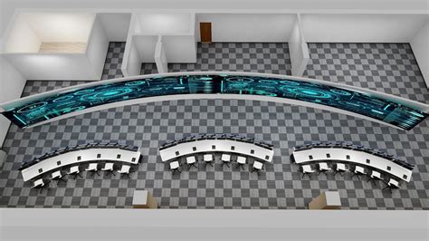 Ergonomic Emergency Operations Center 911 Command Console Monitoring