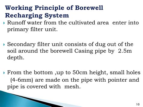 Borewell Recharge Treatment Methods By Pooja K Pptx