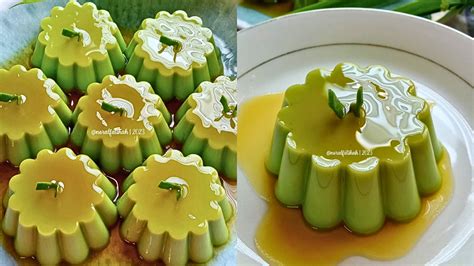 Resepi Puding Karamel Pandan Tanpa Guna Telur Ringan And Wangi