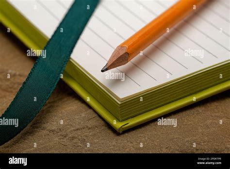 A Lined Notebook With A Pencil Ready To Take Notes Sketch Ideas And