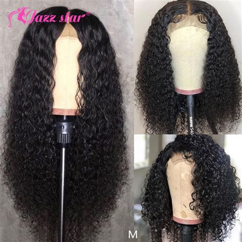 Brazilian Kinky Curly Wig Human Hair Wigs For Women 4×4 Lace Closure