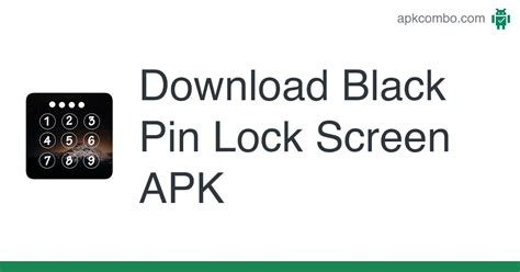 black pin lock screen apk android app free download