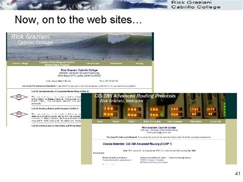 Cis 185 Advanced Routing Course Introduction Rick Graziani