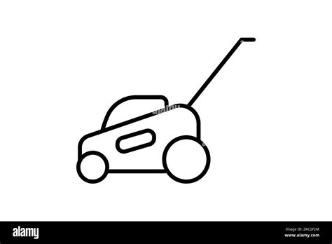 Lawn Mower Icon Icon Related To Cleaning Household Appliances Line