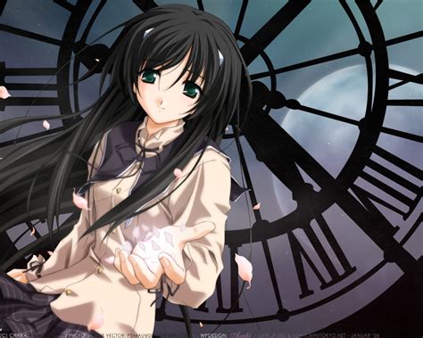 Black Haired Female Anime Character Hd Wallpaper Wallpaper Flare