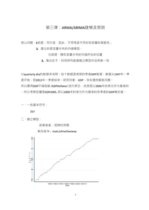 时间序列分析stata第三课