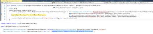Net Missing Dependency Exception With Mef 2 Stack Overflow